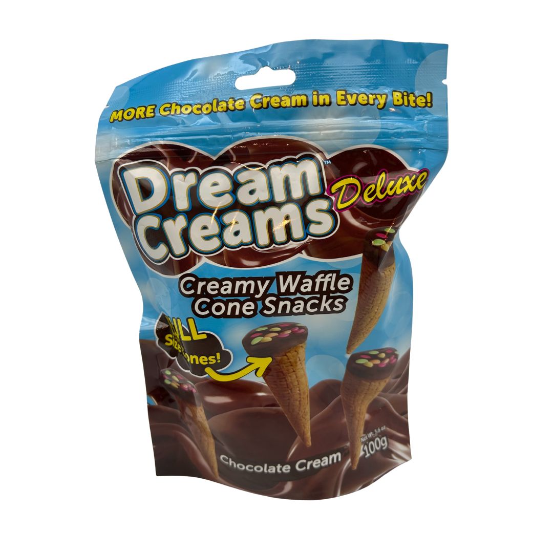Dream Creams Chocolate Waffle Cone Snacks | Tray of 6 – Choco Treasure